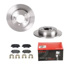 Brembo Bremsensatz-Hinterachse IJDTIDJ4D2 Bremsensatz, Scheibenbremse hinten rechts links voll 262mm f&uuml;r HYUNDAI KIA (DYK) SSANGYONG (BEIJING) 58302D5