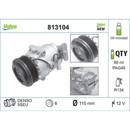 Valeo Kompressor, Klimaanlage NEW ORIGINAL PART 813104 12V f&uuml;r ALFA ROMEO FIAT VAUXHALL OPEL ABARTH 95518239 55703721 51803075