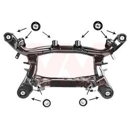 Van Wezel Achsk&ouml;rper 0667629 Hinterachse f&uuml;r BMW