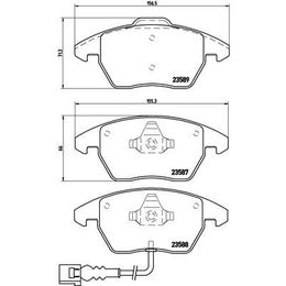 Brembo Bremsensatz-Vorn und hinten SG00000EZP Bremsensatz, Scheibenbremse vorne rechts links innenbel&uuml;ftet 312mm f&uuml;r SKODA VW (SVW) SEAT (FAW) JETTA A