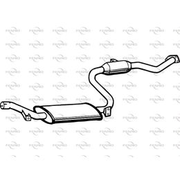 FENNO Mittelschalld&auml;mpfer p7786 f&uuml;r Volvo