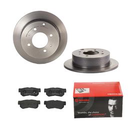 Brembo Bremsensatz-Hinterachse COATED DISC LINE / STANDARD IJDTIDJ3J2 Bremsensatz, Scheibenbremse hinten rechts links voll 262mm f&uuml;r HYUNDAI KIA DONGF