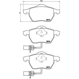 Brembo Bremsensatz-Vorn und hinten SG00000EIF Bremsensatz, Scheibenbremse vorne rechts links innenbel&uuml;ftet 312mm f&uuml;r SKODA VW SEAT PEUGEOT (SVW) AUDI