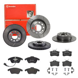 Brembo Bremsensatz-Vorn und hinten SG00000EB3 Bremsensatz, Scheibenbremse vorne rechts links innenbel&uuml;ftet 288mm f&uuml;r SKODA VW SEAT PEUGEOT (FAW) (SVW)