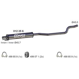 Ernst Mittelschalld&auml;mpfer 012256 f&uuml;r Opel GM