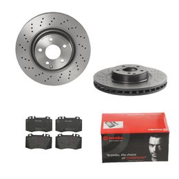 Brembo Bremsensatz-Vorderachse COATED DISC LINE / STANDARD IJDTIDFGP2 Bremsensatz, Scheibenbremse vorne rechts links Gelocht/innenbel. 330mm f&uuml;r MERCE
