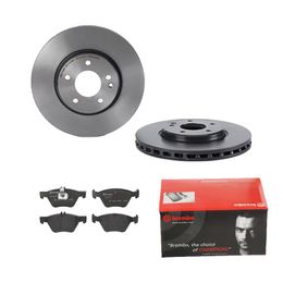 Brembo Bremsensatz, Scheibenbremse Bremsensatz-Vorderachse COATED DISC LINE / STANDARD ijdtidcv38 Vorderachse innenbel&uuml;ftet 300mm 28mm f&uuml;r MERCEDES-BE