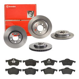 Brembo Bremsensatz-Vorn und hinten SG00000E5X Bremsensatz, Scheibenbremse vorne rechts links innenbel&uuml;ftet 288mm f&uuml;r VOLVO 2724011 2724032 2724037