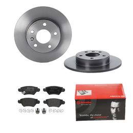 Brembo Bremsensatz-Hinterachse COATED DISC LINE / STANDARD IJDTIDJRD0 Bremsensatz, Scheibenbremse hinten rechts links voll 264mm f&uuml;r GENERAL MOTORS VA