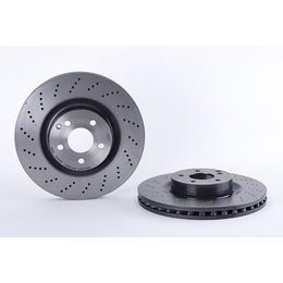 Brembo Bremsscheibe COATED DISC LINE 09.B746.51 vorne rechts links Gelocht 344mm f&uuml;r MERCEDES-BENZ (BBDC) A2044211112 2044211112 000421151207