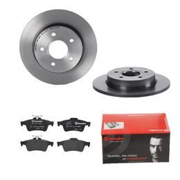 Brembo Bremsensatz-Hinterachse COATED DISC LINE / STANDARD IJDTIDIXD0 Bremsensatz, Scheibenbremse hinten rechts links voll 265mm f&uuml;r MITSUBISHI SAAB J