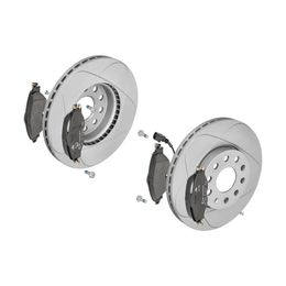 ATE Bremsensatz-Vorderachse PowerDisc / Standard IJZJSGIYA3 Bremsensatz, Scheibenbremse vorne rechts links bel&uuml;ftet 288mm f&uuml;r SKODA SEAT VAG JZW698151