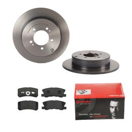 Brembo Bremsensatz-Hinterachse COATED DISC LINE / STANDARD IJDTIDINJ6 Bremsensatz, Scheibenbremse hinten rechts links voll 302mm f&uuml;r MITSUBISHI PEUGEO