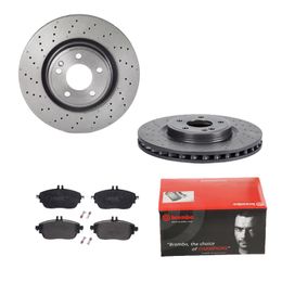 Brembo Bremsensatz, Scheibenbremse IJDTIDFN76 vorne rechts links Gelocht/innenbel. 320mm f&uuml;r INFINITI MERCEDES-BENZ A0064204720 A0084200620 A008420032
