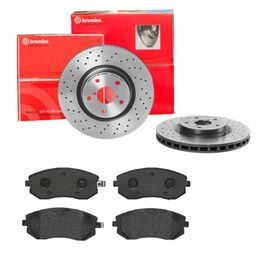 Brembo Bremsensatz-Vorderachse XTRA LINE / STANDARD SK8K0F57G6 Bremsensatz, Scheibenbremse vorne rechts links Gelocht/innenbel. 326mm f&uuml;r TOYOTA SAAB