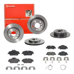 Brembo Bremsensatz-Vorn und hinten SG00000ED0 Bremsensatz, Scheibenbremse vorne rechts links innenbel&uuml;ftet 280mm f&uuml;r MINI BMW 34116794056 34356887151