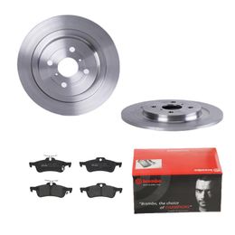 Brembo Bremsensatz-Hinterachse IJDTIDK7P8 Bremsensatz, Scheibenbremse hinten rechts links voll 278mm f&uuml;r TOYOTA DAIHATSU 04466YZZE6 424310D060 044660D