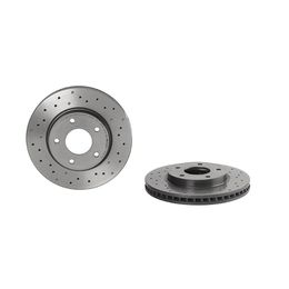 Brembo Bremsscheibe XTRA LINE 09.B647.1X vorne rechts links Gelocht 276mm f&uuml;r MITSUBISHI PROTON MN116330 4615A190 MN116329