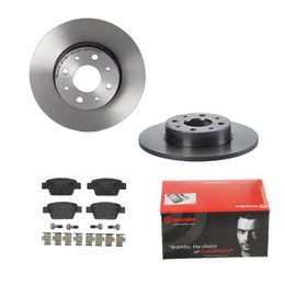 Brembo Bremsensatz, Scheibenbremse 1420-53987 hinten rechts links voll 251mm f&uuml;r ALFA ROMEO FIAT 77362271 51805559 77364590
