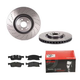 Brembo Bremsensatz, Scheibenbremse 1420-56869 vorne rechts links Gelocht/innenbel. 375mm f&uuml;r MERCEDES-BENZ 1664210912 A0074208020 A1664210912