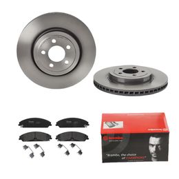 Brembo Bremsensatz-Vorderachse COATED DISC LINE / STANDARD IJDTIDF7P8 Bremsensatz, Scheibenbremse vorne rechts links innenbel&uuml;ftet 345mm f&uuml;r FIAT LANC