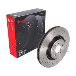 Brembo Bremsscheibe 09.B970.1X vorne rechts links Gelocht 345mm f&uuml;r VW (SVW) AUDI (FAW) PORSCHE 4G0615301 95B615301B 4G0615301AF