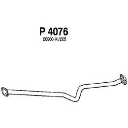 VEGAZ Mittelschalld&auml;mpfer DR-190 Mitte f&uuml;r NISSAN 20300-AV205