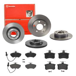 Brembo Bremsensatz-Vorn und hinten SG00000EEQ Bremsensatz, Scheibenbremse vorne rechts links innenbel&uuml;ftet 280mm f&uuml;r SKODA VW ALFA ROMEO SEAT FIAT AUD