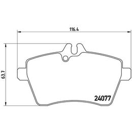 Brembo Bremsensatz-Vorderachse COATED DISC LINE / STANDARD IJZJSGFS32 Bremsensatz, Scheibenbremse vorne rechts links voll 276mm f&uuml;r MERCEDES-BENZ 1694
