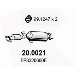 Asso Katalysator 20.0021 vorne f&uuml;r MAZDA FSJ120600C FP8720600B FSJ120600B
