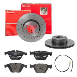 Brembo Bremsensatz-Vorderachse XTRA LINE SK8K0F0X27 Bremsensatz, Scheibenbremse vorne rechts links Gelocht/innenbel. 312mm f&uuml;r BMW (BRILLIANCE) 341167