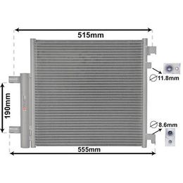 Van Wezel Kondensator, Klimaanlage 81005140 f&uuml;r CHEVROLET 96676342 94554553 95963188