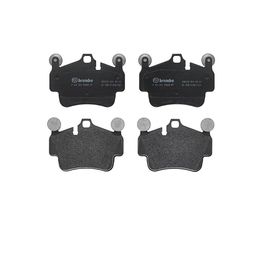 Brembo Bremsbelagsatz, Scheibenbremse P 65 014 vorne rechts links mit Ausgleichsgewichten f&uuml;r PORSCHE 99735193902 99735193903 99735193904