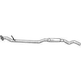 BOSAL Mittelschalld&auml;mpfer 287217 f&uuml;r NISSAN