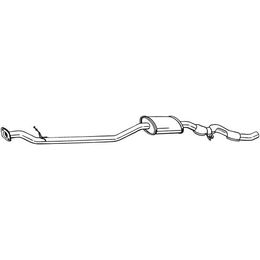 BOSAL Mittelschalld&auml;mpfer 287237 f&uuml;r NISSAN