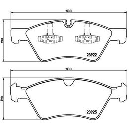 Brembo Bremsensatz, Scheibenbremse Bremsensatz-Vorderachse COATED DISC LINE / STANDARD ijg5y0u9w7 Vorderachse innenbel&uuml;ftet 350mm 32mm f&uuml;r MERCEDES-BE