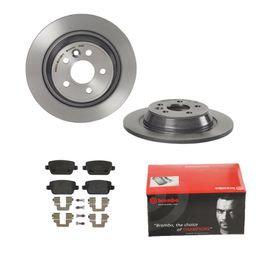 Brembo Bremsensatz-Hinterachse COATED DISC LINE / STANDARD IJDTIDIX18 Bremsensatz, Scheibenbremse hinten rechts links voll 302mm f&uuml;r LAND ROVER FORD (