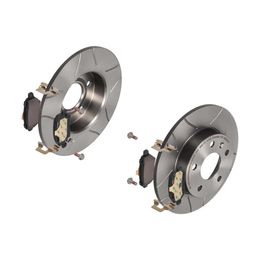 Brembo Bremsensatz-Hinterachse MAX LINE / STANDARD SK8K0F9389 Bremsensatz, Scheibenbremse hinten rechts links Geschlitzt 264mm f&uuml;r KIA GENERAL MOTORS