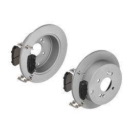 ATE Bremsensatz-Hinterachse IJF141E3C9 Bremsensatz, Scheibenbremse hinten rechts links voll 262mm f&uuml;r HYUNDAI KIA 58302-0ZA00 58302-1GA00 58302-4WA10