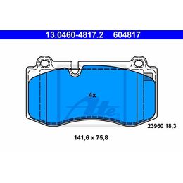 ATE Bremsensatz, Scheibenbremse 1420-22953 vorne rechts links Gelocht/innenbel. 350mm f&uuml;r MERCEDES-BENZ A0044206220 2214211112 A2214211112
