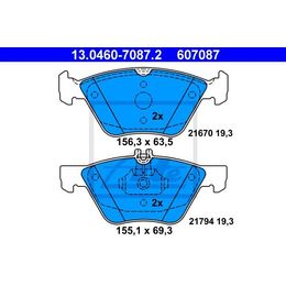 ATE Bremsensatz-Vorn und hinten SG00000D8S Bremsensatz, Scheibenbremse vorne rechts links bel&uuml;ftet 300mm f&uuml;r MERCEDES-BENZ CHRYSLER 0034202720 1244230