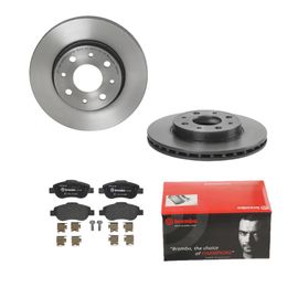 Brembo Bremsensatz-Vorderachse COATED DISC LINE / STANDARD IJDTIDDY87 Bremsensatz, Scheibenbremse vorne rechts links innenbel&uuml;ftet 240mm f&uuml;r FIAT FORD