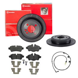 Brembo Bremsensatz-Hinterachse MAX LINE / STANDARD SK8K0F7Z03 Bremsensatz, Scheibenbremse hinten rechts links Geschlitzt 259mm f&uuml;r MINI BMW 3435678377