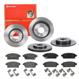 Brembo Bremsensatz-Vorn und hinten SG00000E4P Bremsensatz, Scheibenbremse vorne rechts links innenbel&uuml;ftet 300mm f&uuml;r GENERAL MOTORS BUICK (SGM) VAUXHA