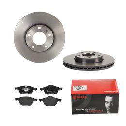Brembo Bremsensatz-Vorderachse COATED DISC LINE / STANDARD IJDTIDFAJ0 Bremsensatz, Scheibenbremse vorne rechts links innenbel&uuml;ftet 278mm f&uuml;r MITSUBISH