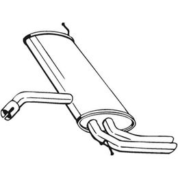 BOSAL Endschalld&auml;mpfer 227-049 f&uuml;r SEAT 5P0253609N