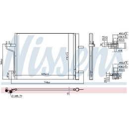 NISSENS Kondensator, Klimaanlage 940767 f&uuml;r FORD USA 2164542 1857264 CV6119710KB