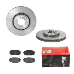 Brembo Bremsensatz-Vorderachse COATED DISC LINE / STANDARD IJDTIDEV53 Bremsensatz, Scheibenbremse vorne rechts links innenbel&uuml;ftet 300mm f&uuml;r HYUNDAI K