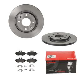 Brembo Bremsensatz-Vorderachse COATED DISC LINE / STANDARD IJDTIDCX76 Bremsensatz, Scheibenbremse vorne rechts links voll 266mm f&uuml;r PEUGEOT CITRO&Euml;N E1