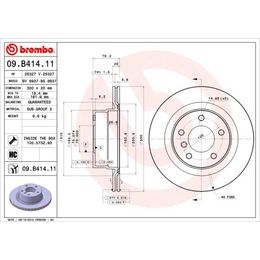 Brembo Bremsensatz-Vorn und hinten SG00000EJN Bremsensatz, Scheibenbremse vorne rechts links innenbel&uuml;ftet 300mm f&uuml;r MINI BMW 34116794056 34216767150